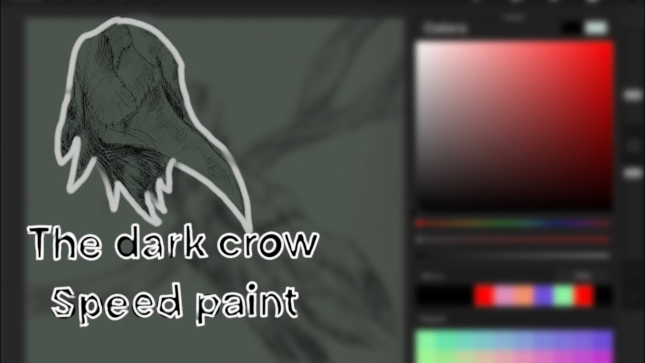 The Dark Crow Concept Art Procreate Speedpaint Youtube