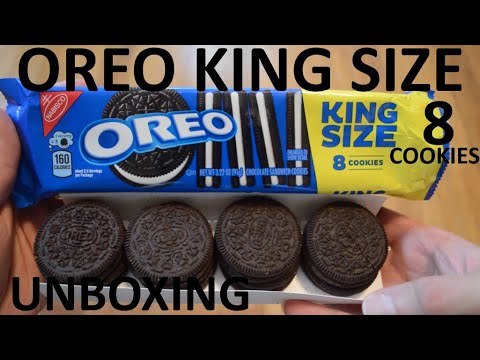 Unboxing Oreo Chocolate Sandwich Cookies King Size 8 Cookies Youtube