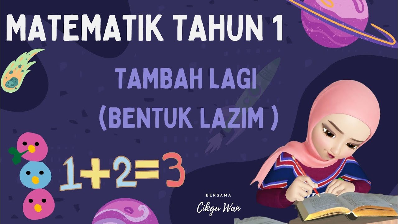 Matematik Tahun 1 Tambah Bentuk Lazim Kad Latihan Operasi Tolak Tahun