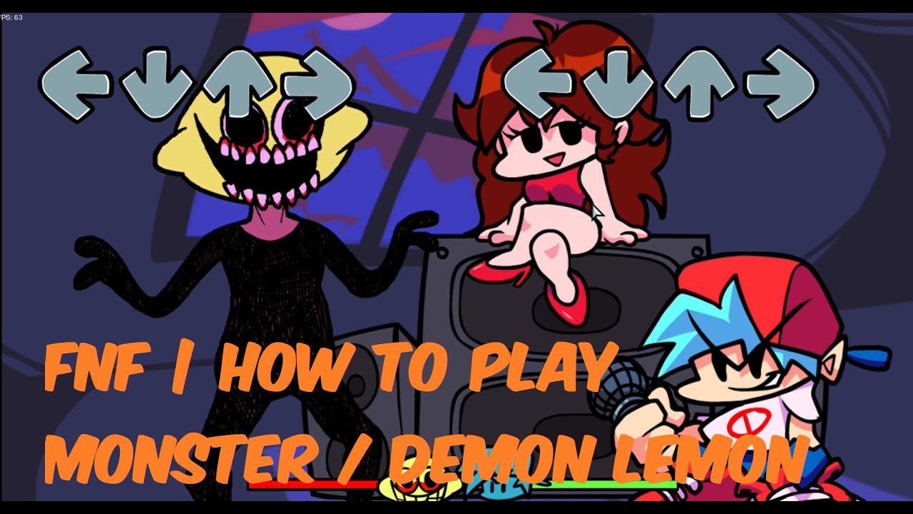 How To Play Fnf Monster Lemon Demon Youtube