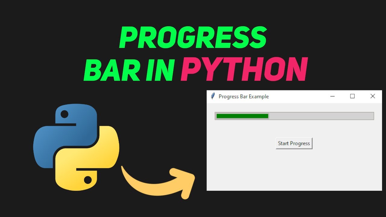 Creating A Progress Bar With Tkinter In Python Youtube