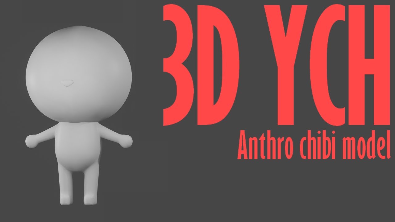 3d Chibi Model Ych Sold Youtube