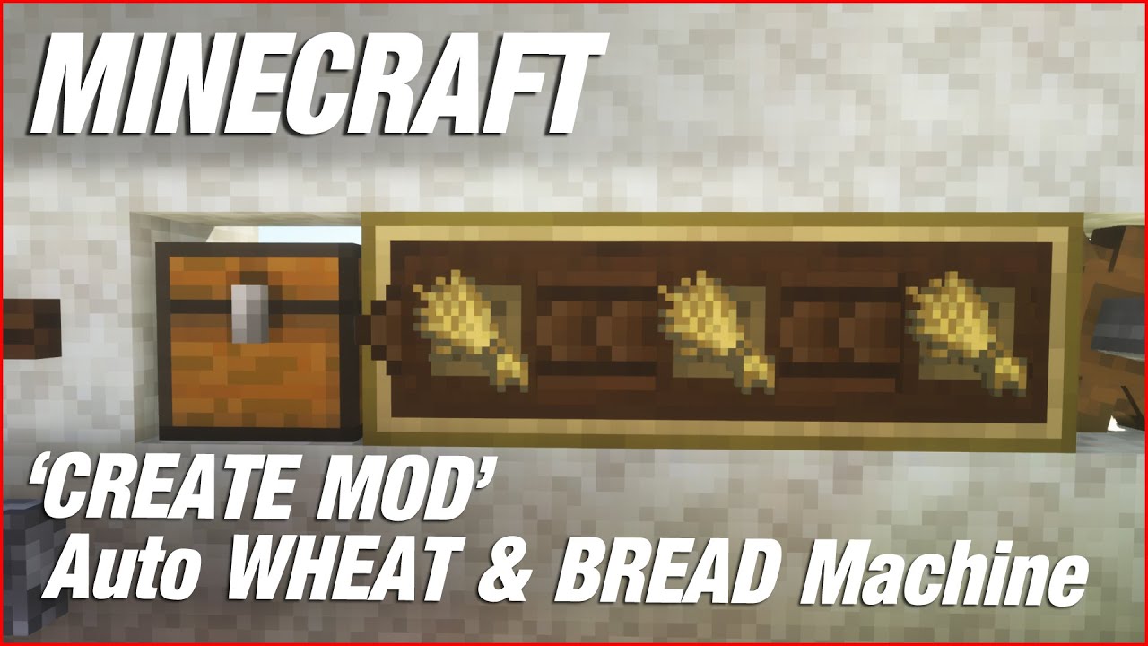 Create Mod Bread Machine Minecraft Tutorial Youtube