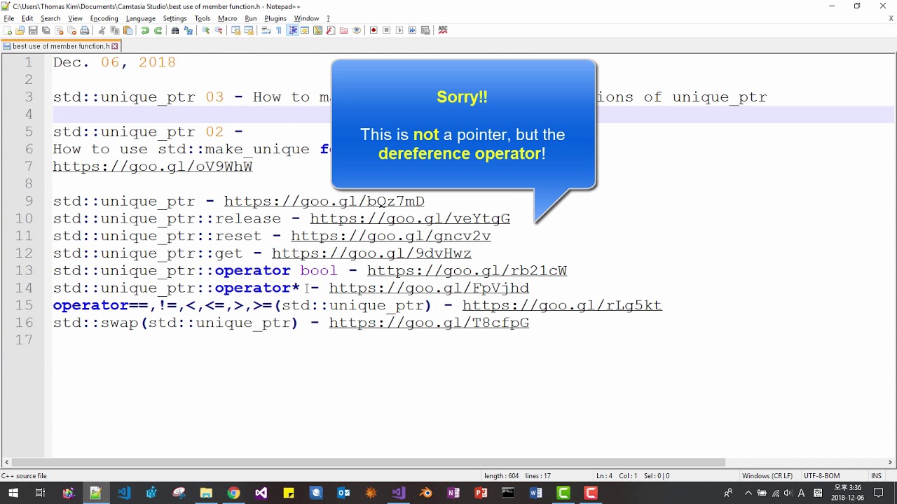 Std Unique Ptr 03 How To Use Std Unique Ptr S Member Functions