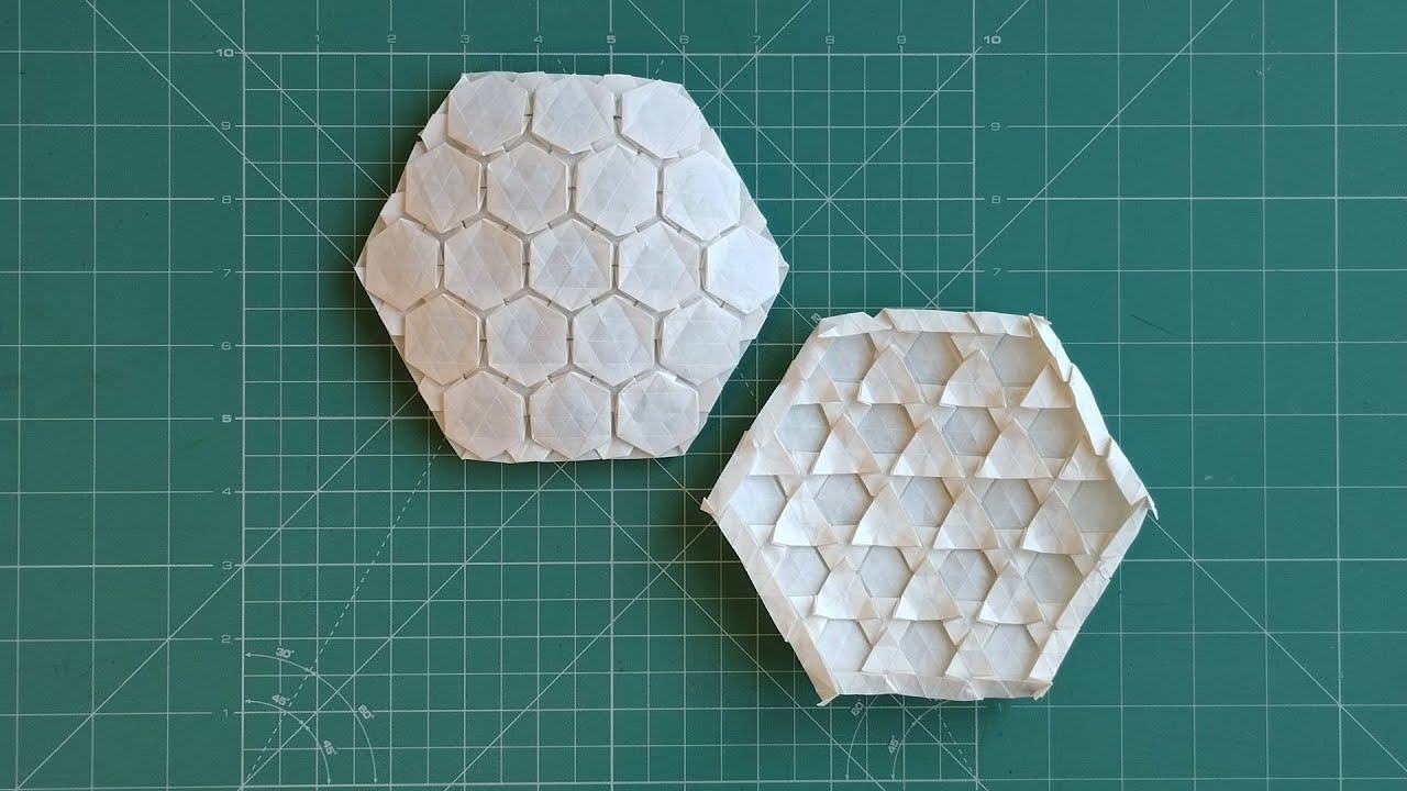 Beehive Origami Tessellation Tutorial Step By Step Paper Art Folding