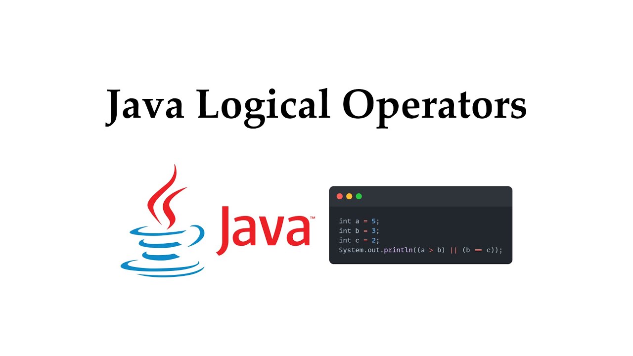 Java Logical Operators Youtube