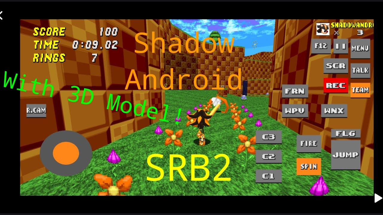 Srb2 Shadow Android 3d Model Youtube