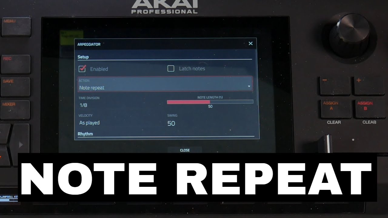 Akai Force Arp Mpc Note Repeat Youtube