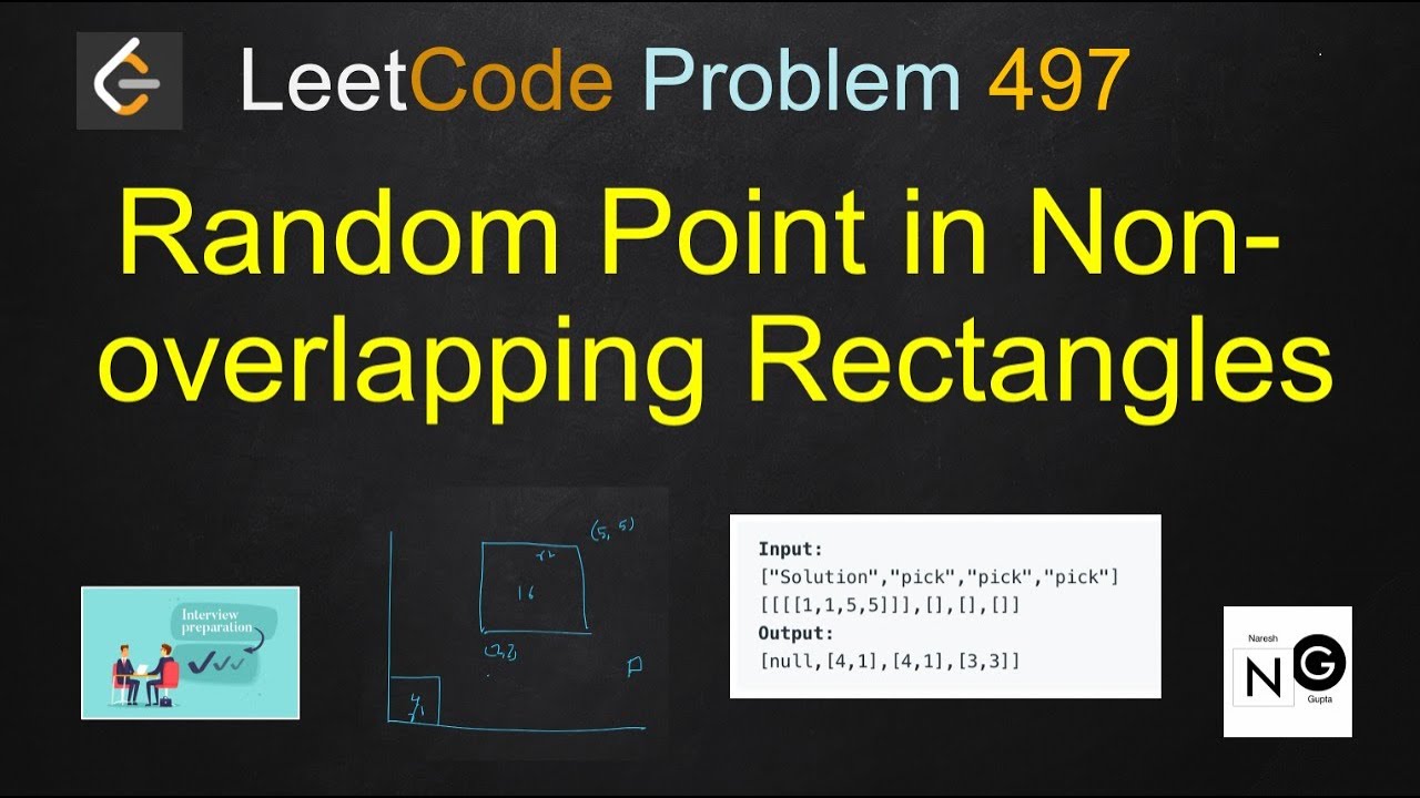 Random Point In Non Overlapping Rectangles Leetcode Leetcode 497
