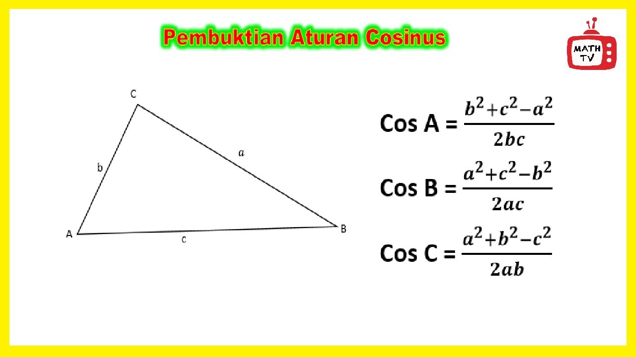 Pembuktian Aturan Cosinus Trigonometri Youtube