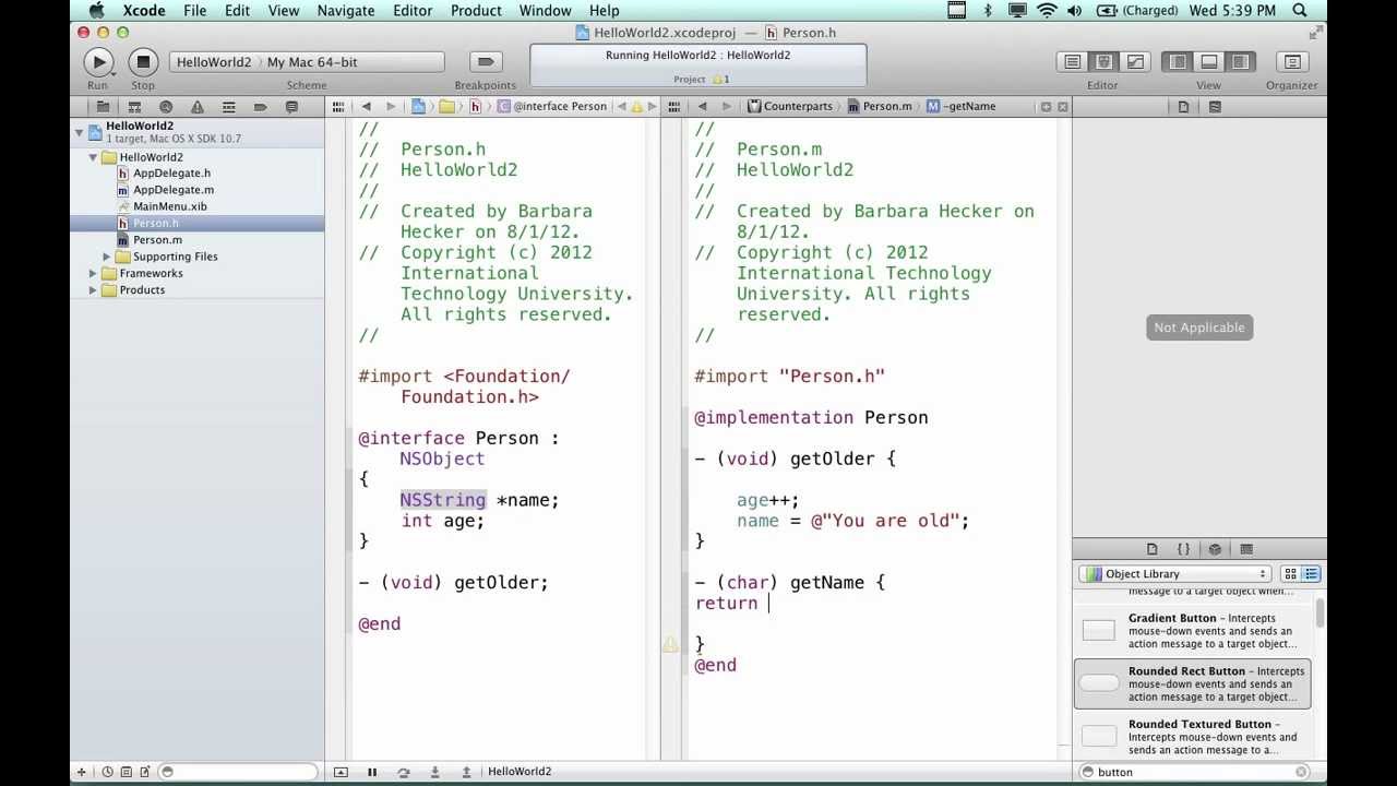 Objective C Programming Lecture 8 Youtube