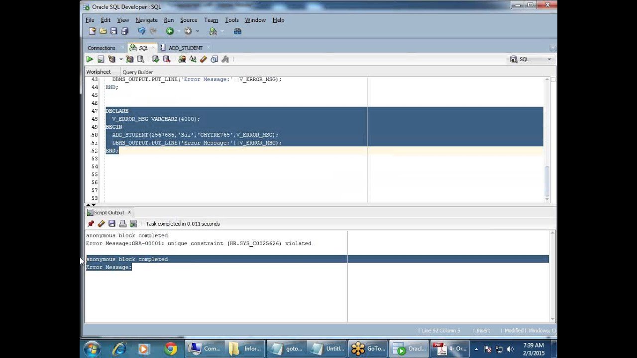 Plsql Procedures And Functions Youtube