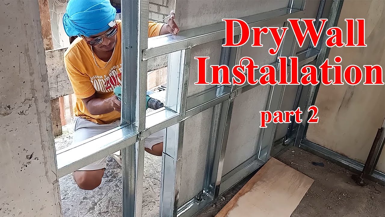 How To Install Drywall Using Metal Studs And Tracks Hardiflex And