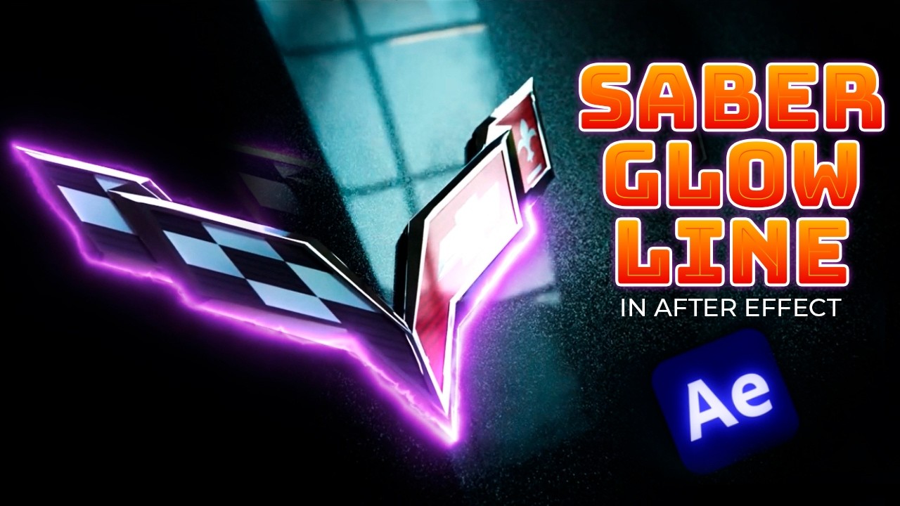 Create Saber Outline Animated Tutorial In After Effects Free Plugin