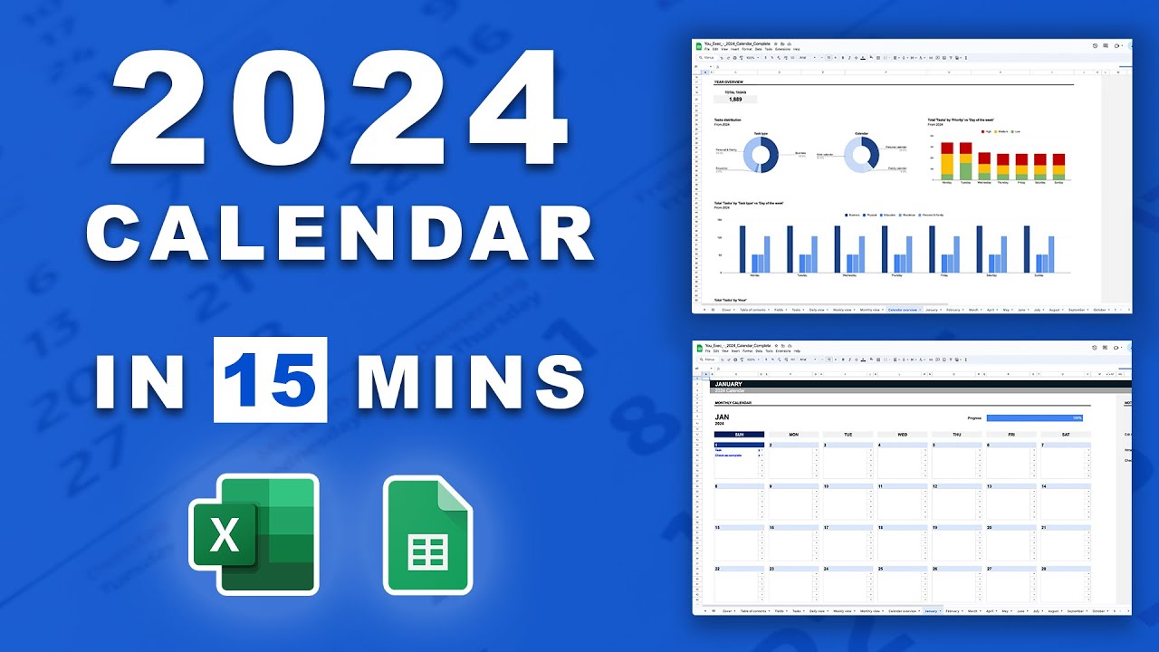 2024 2024 Excel Calendar Templates