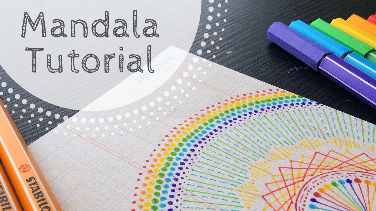 Rainbow Mandala Tutorial Take 2 Youtube