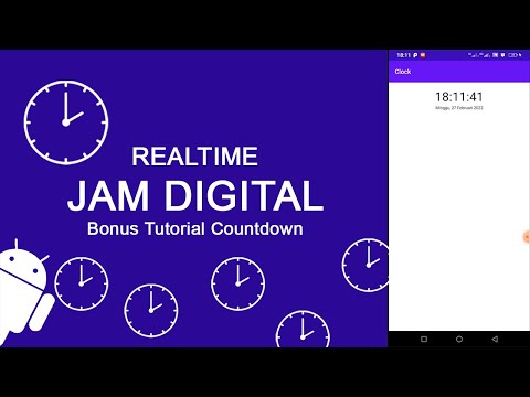 Membuat Jam Digital Android Studio Bonus Tutorial Countdown Youtube