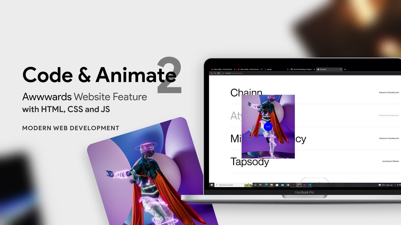 Awwwards Features Gravitycoding Using Html Css And Javascript Ui