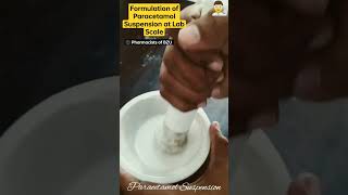 Formulation Of Paracetamol Suspension At Lab Scale Pharmacy Pharmacist ...