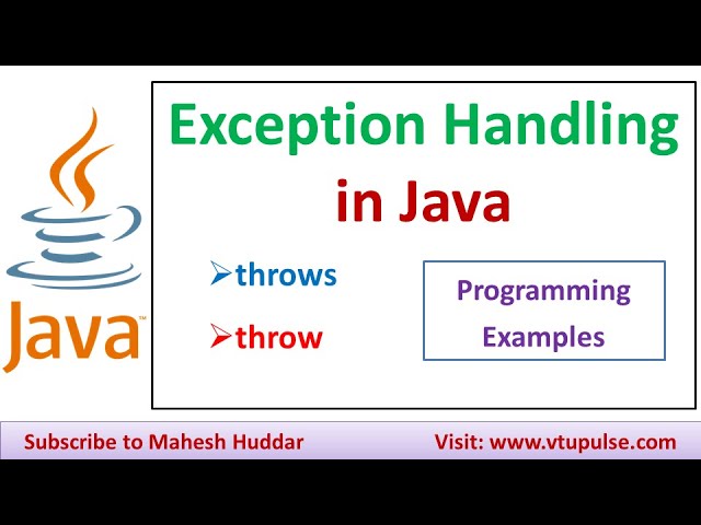 Java Video Tutorial Vtupulse