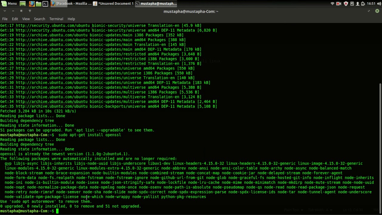How To Install Openssl On Ubuntu Linux Mint Kali Linux Youtube