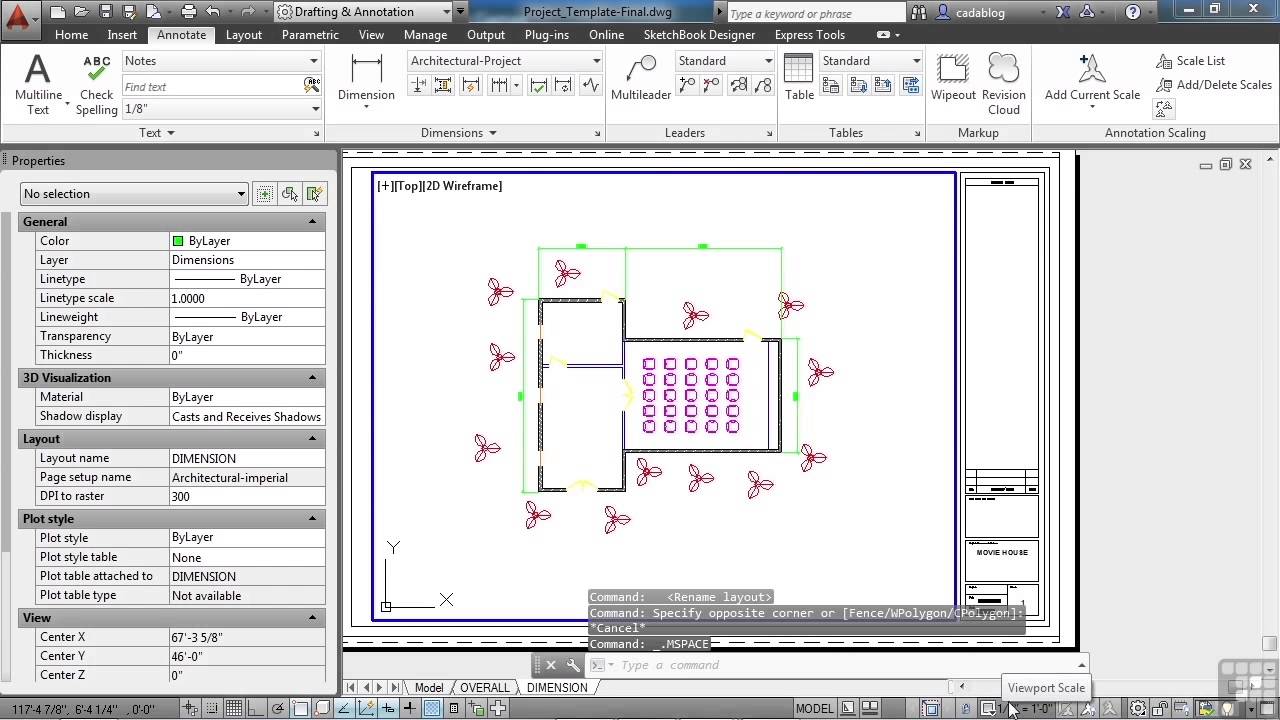 Beginners Autodesk Autocad 2014 Tutorial Annotation Youtube
