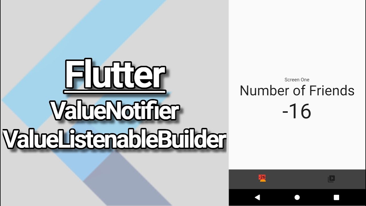 Using Valuenotifier Valuelistenablebuilder In Flutter Youtube