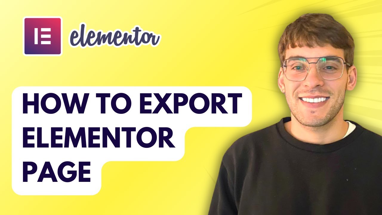 How To Export Elementor Page 2026 Full Guide Youtube