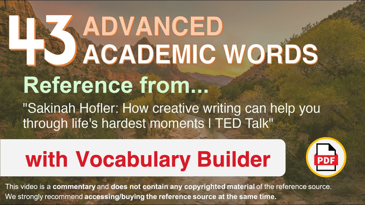 43 Advanced Academic Words Ref From How Creative Writing Can Help You