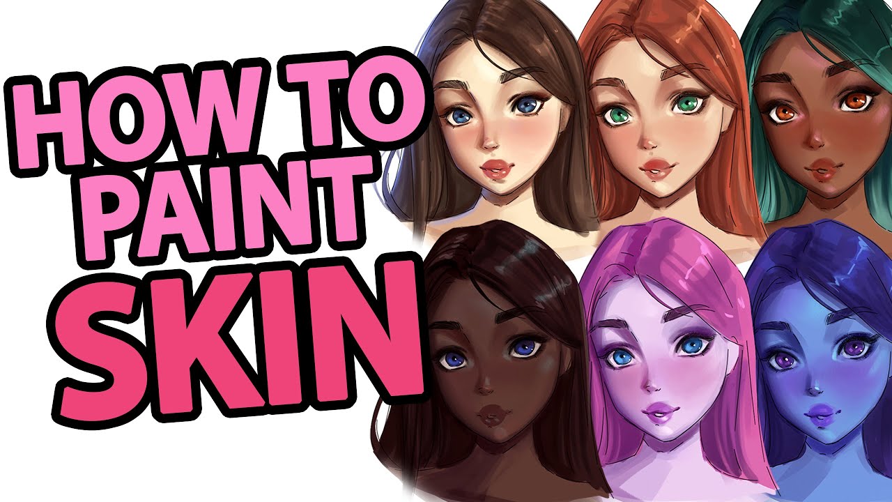 How To Paint Skin Tutorial Youtube