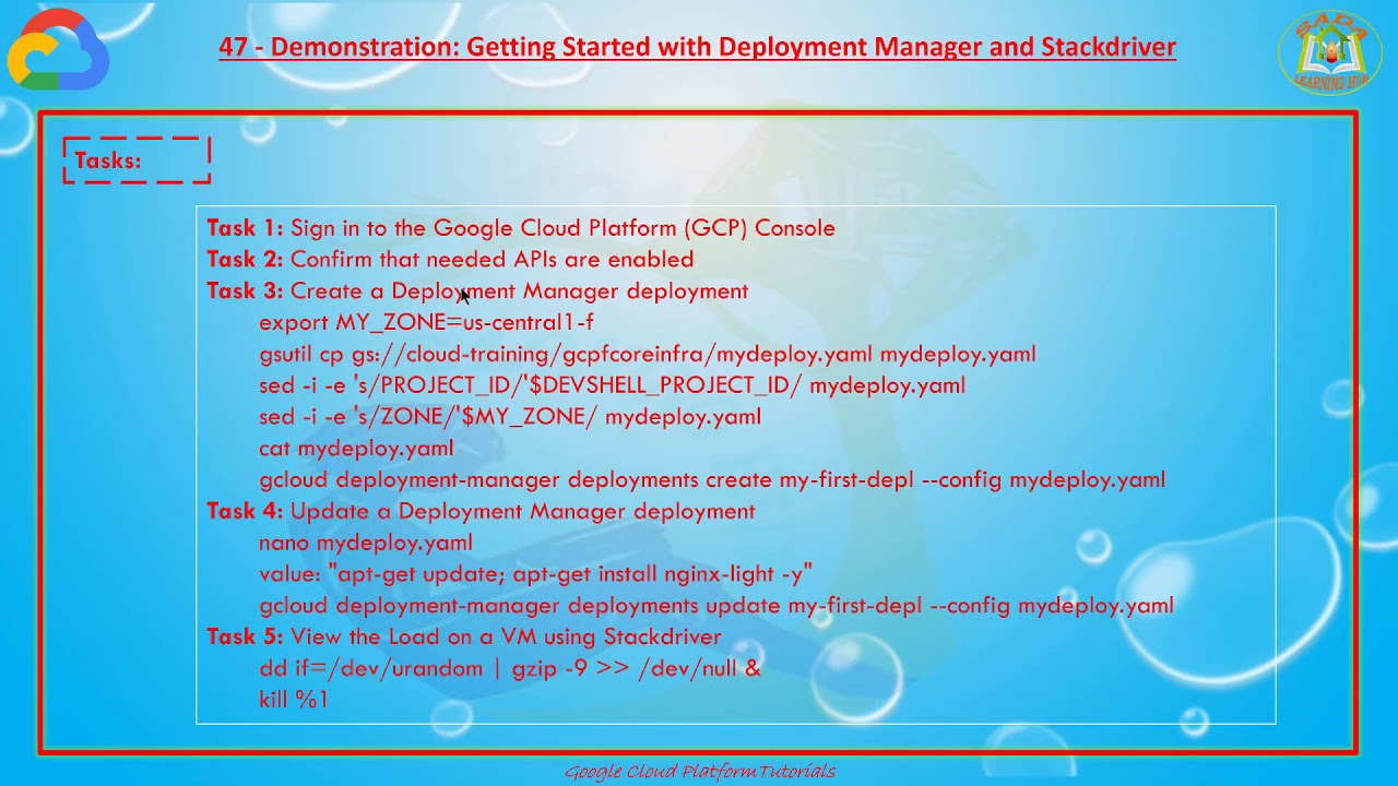 47 Demonstration Getting Started With Deployment Manager And
