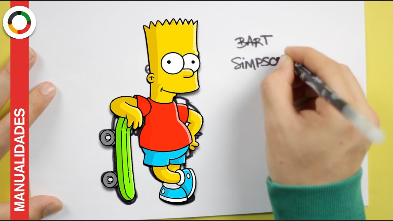 Bart Simpson Dibujo A Color