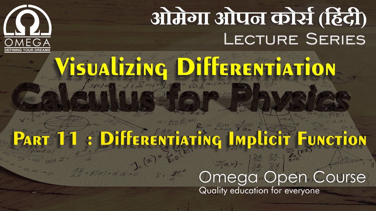 Understanding Calculus Part 11 Differentiating Implicit Function