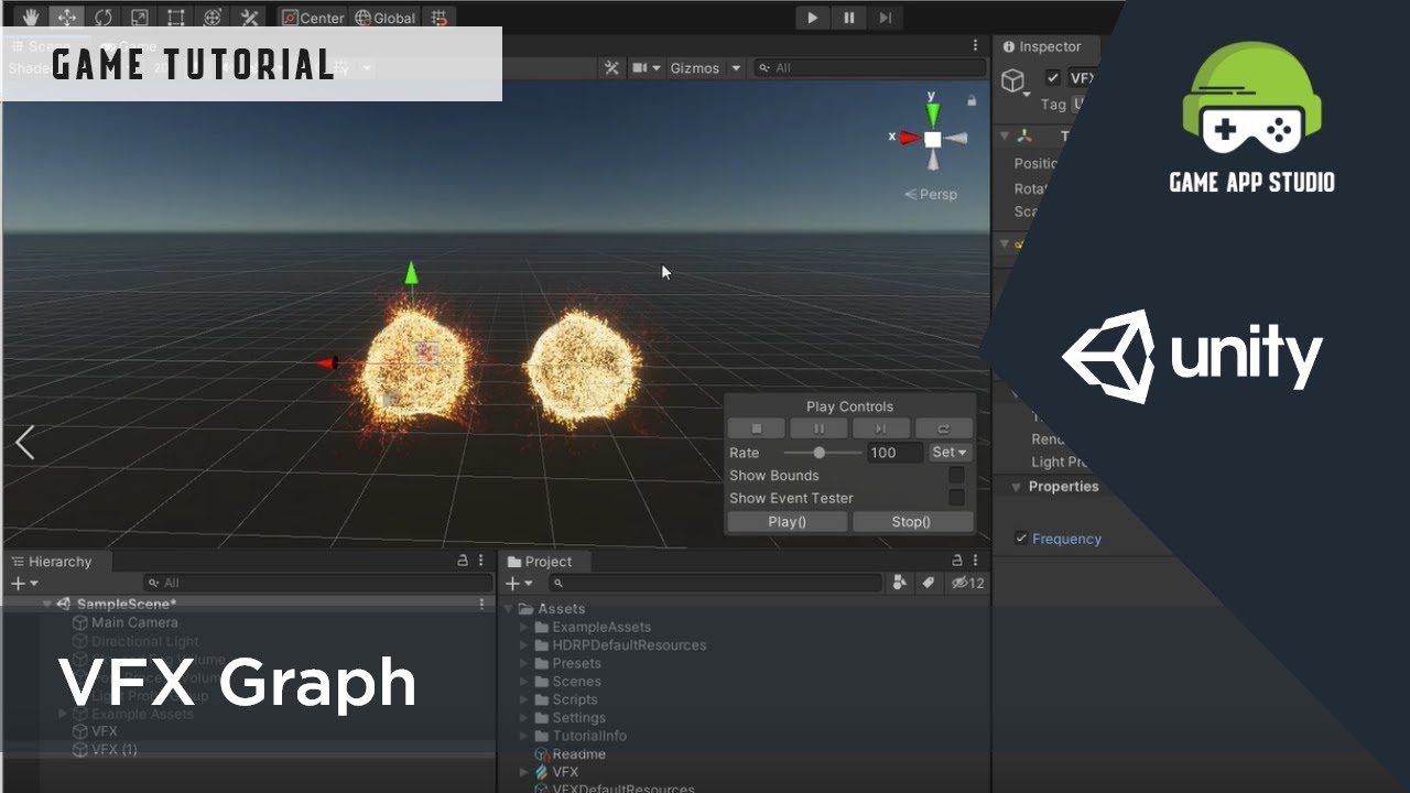 How To Use Vfx Graph Tutorial In Unity Game App Studio Unity