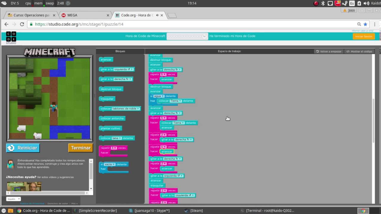 Minecraft 14 Code Org Youtube