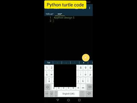 Python Turtle Code Beautiful Design Using Python Pydroid 3 Code 5
