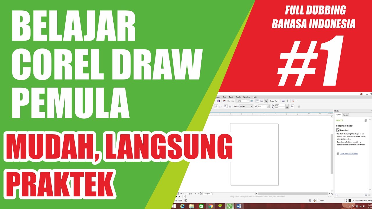 Belajar Corel Draw Part 1 Youtube