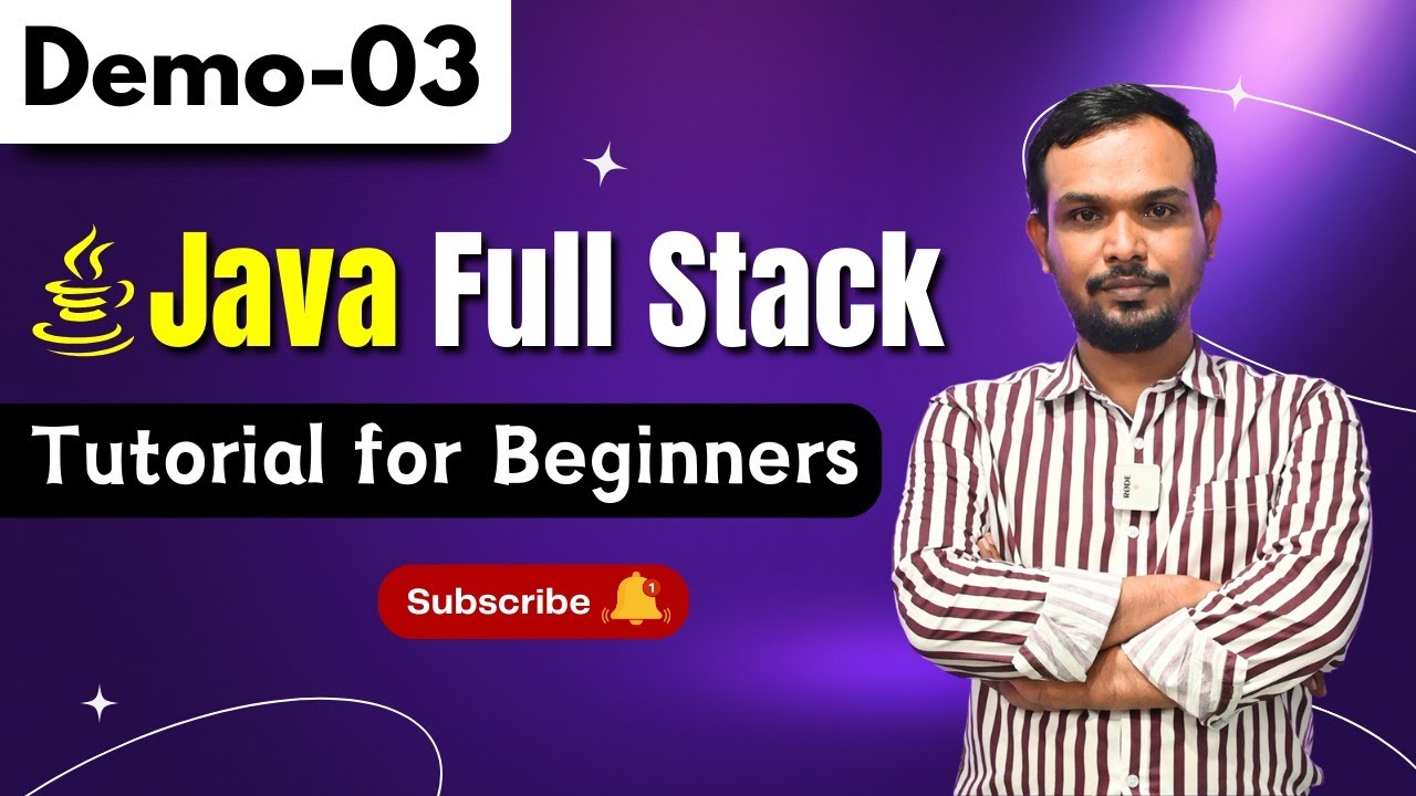 Java Fullstack Demo 03 Fullstack Tutorial For Begineers Harsha