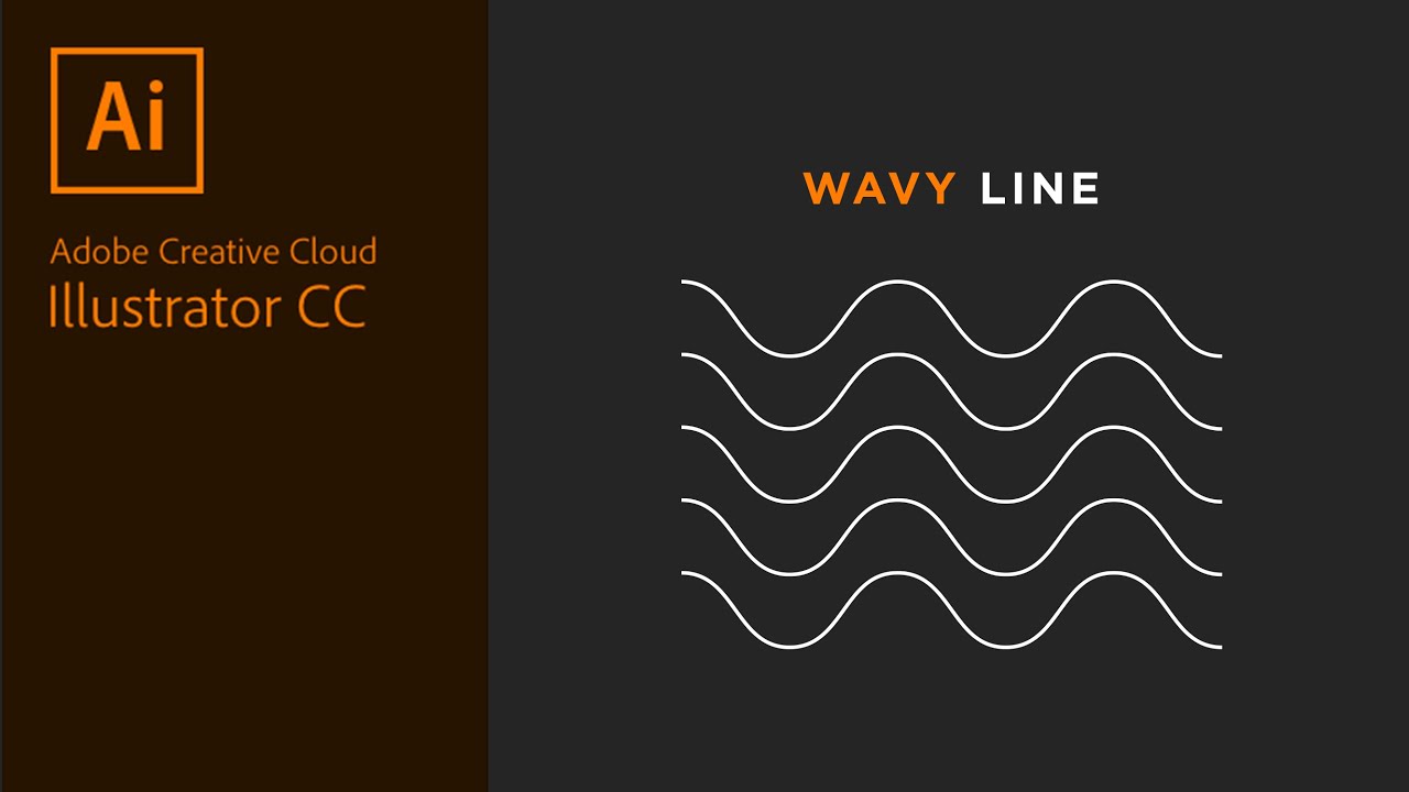 How To Make A Wavy Line In Adobe Illustrator Youtube