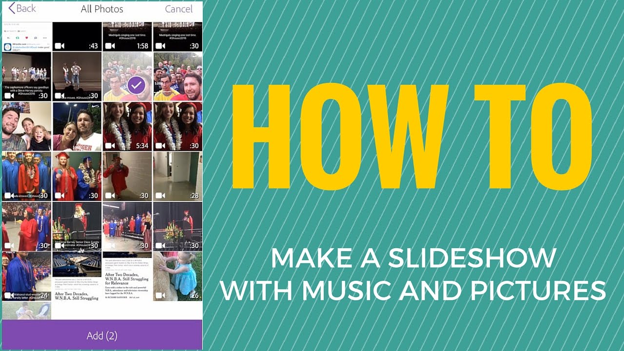 How To Make A Slideshow With Music And Pictures Youtube
