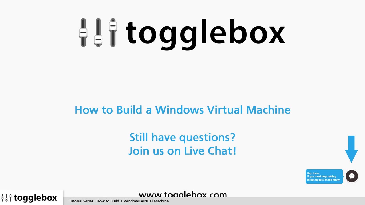 Togglebox How To Build A Windows Virtual Server Youtube