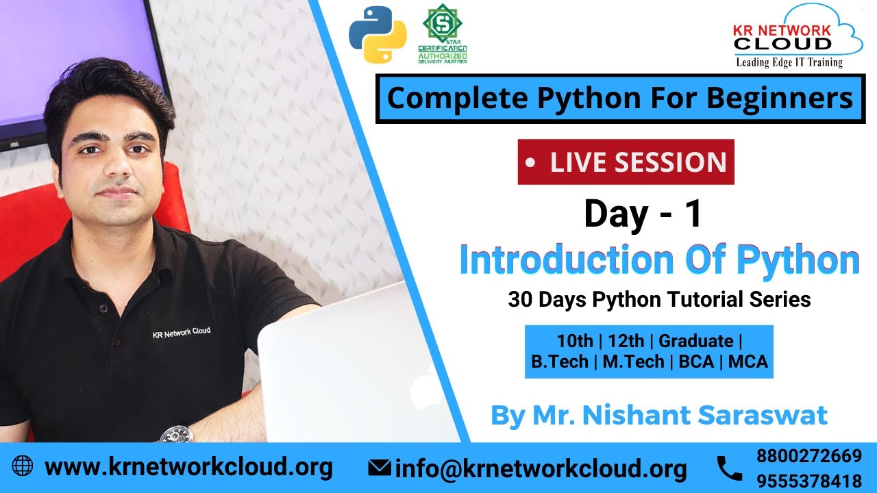 Python Training Live Session Day 1 Python Tutorials Basic Python