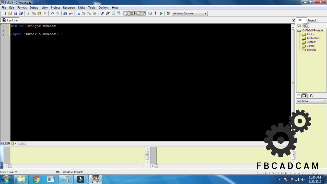 Freebasic Tutorial Part 2 Input Method Youtube