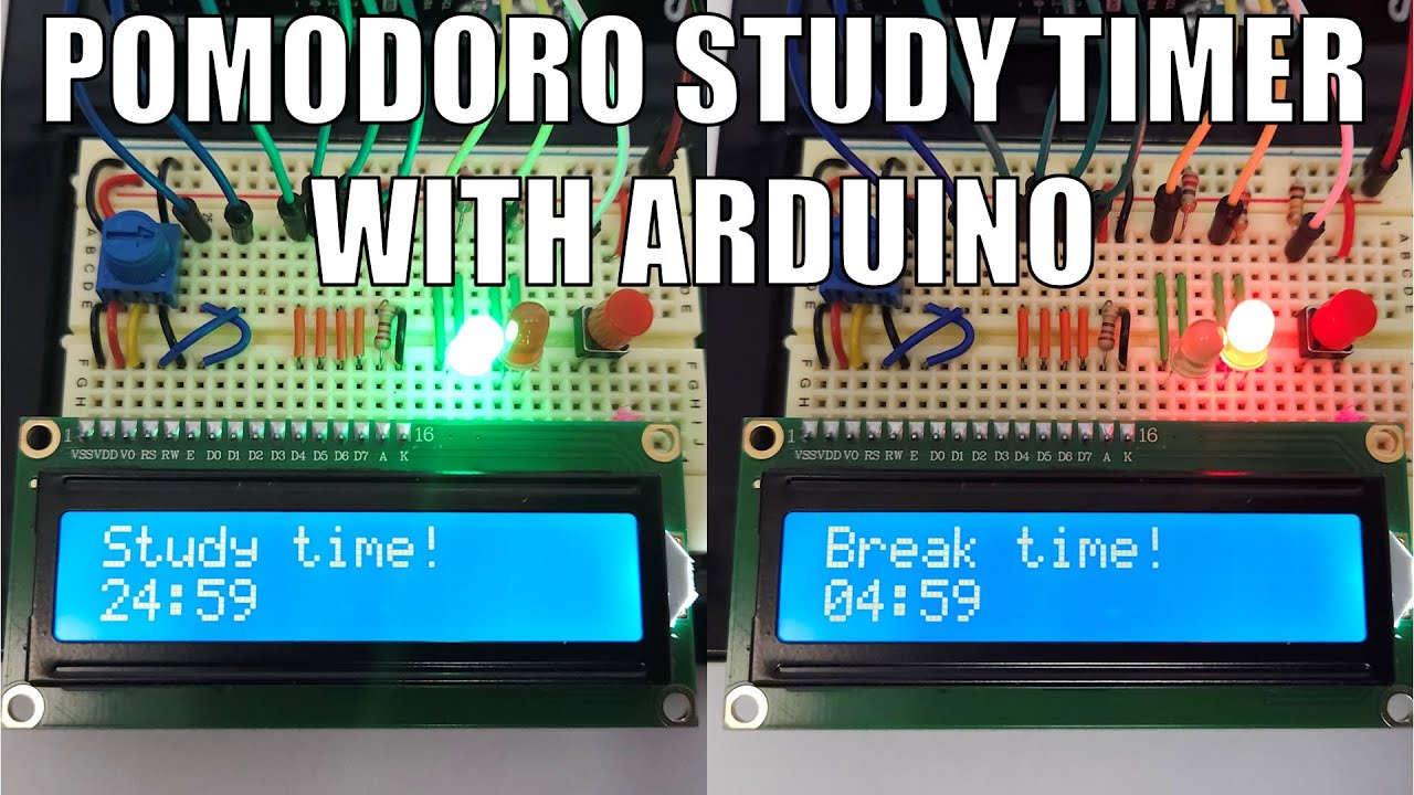 Diy Pomodoro Study Timer With Arduino Youtube