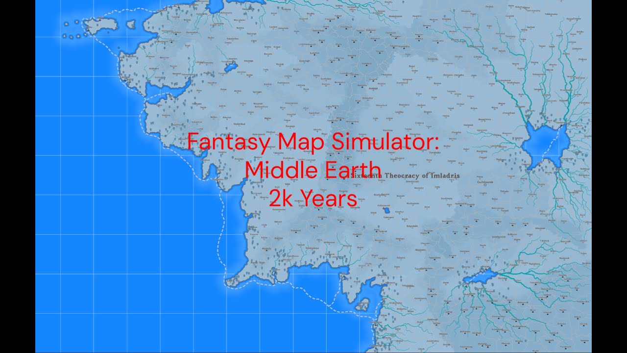 Fantasy Map Simulator Middle Earth Timelapse Youtube
