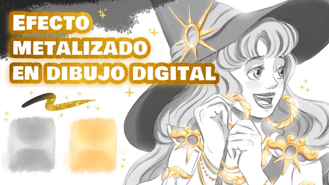 Dibujar Efecto Metalizado Y Efecto Oro En Digital Tutorial Paso A Paso