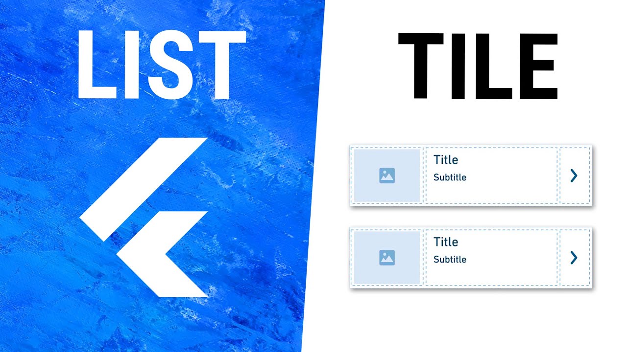 Flutter Listtile Widget Youtube