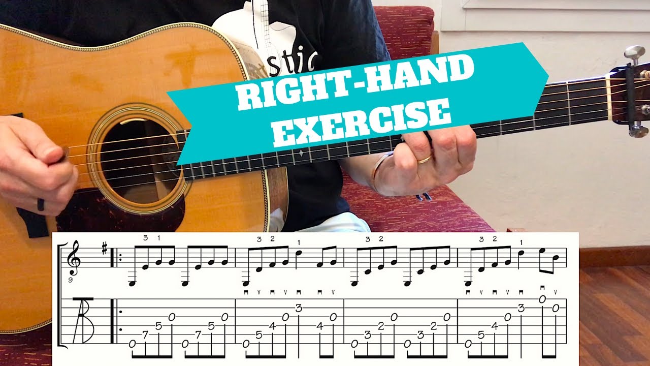 Right Hand Study Flatpicking Guitar Lesson Youtube