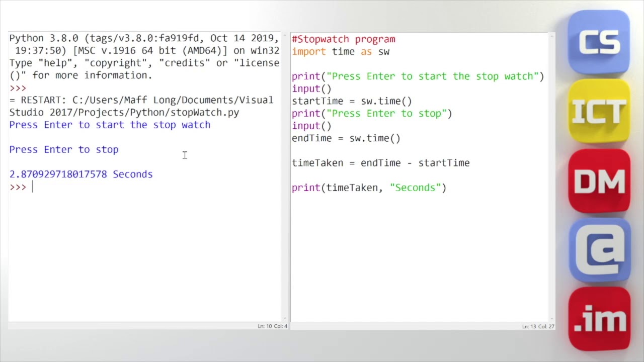 How To Make A Stopwatch In Python Without Tkinter At Carmen Gaines Blog