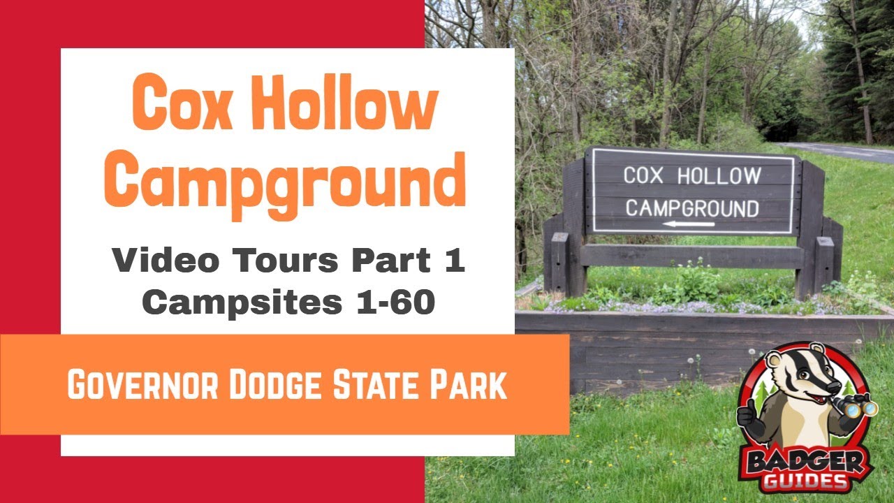 Cox Hollow Campground Videos Of Sites 1 60 Governor Dodge State Park